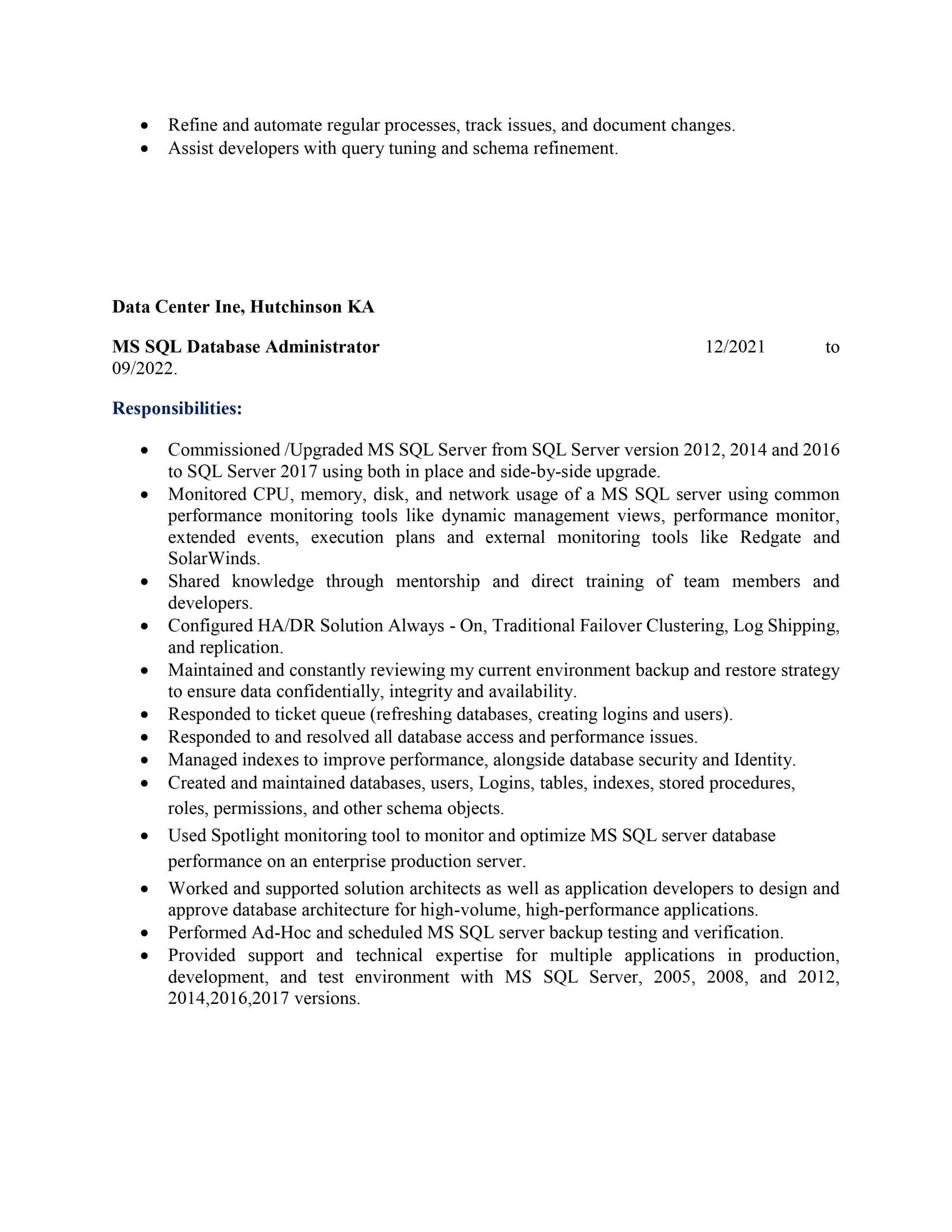 7595 -SQL developer – Srisattva Group