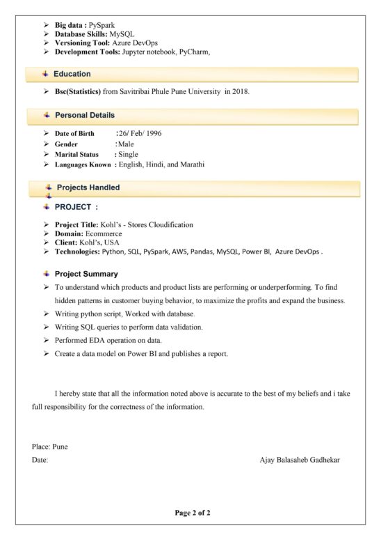 7437 – Data Scientist – Srisattva Group