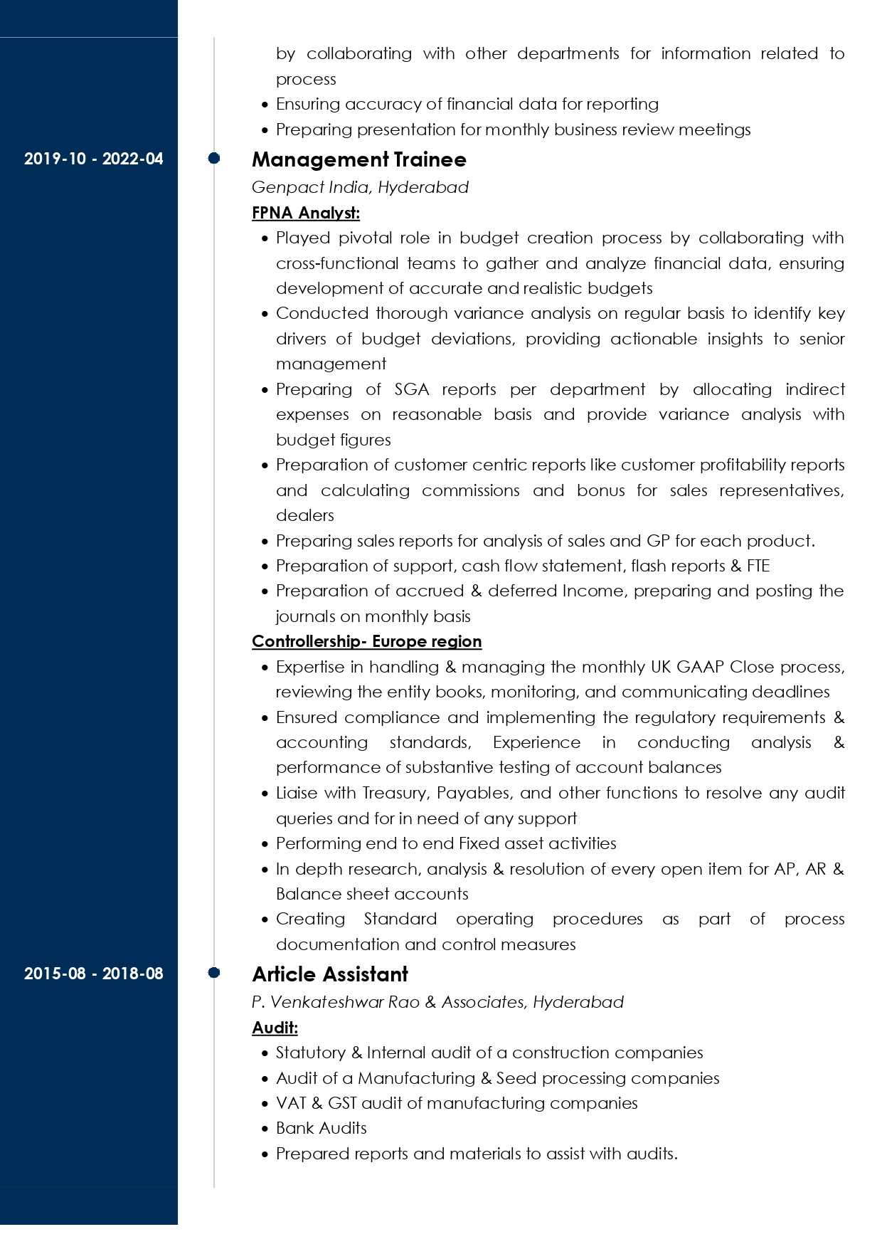 6402- Chartered Accountant Experienced – Srisattva Group
