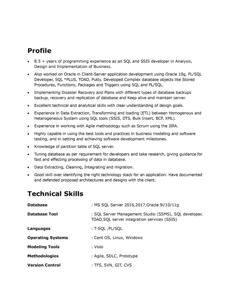 8010 – Database Developer – Srisattva Group