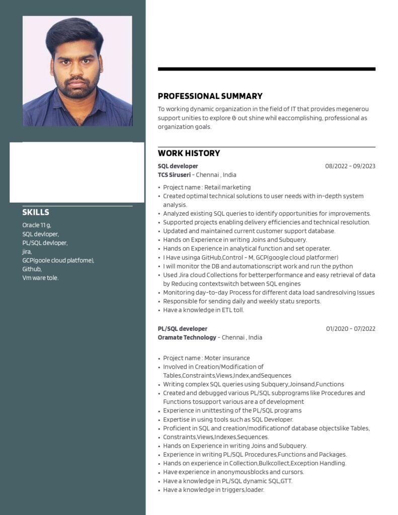 9403 – SQL developer – Srisattva Group