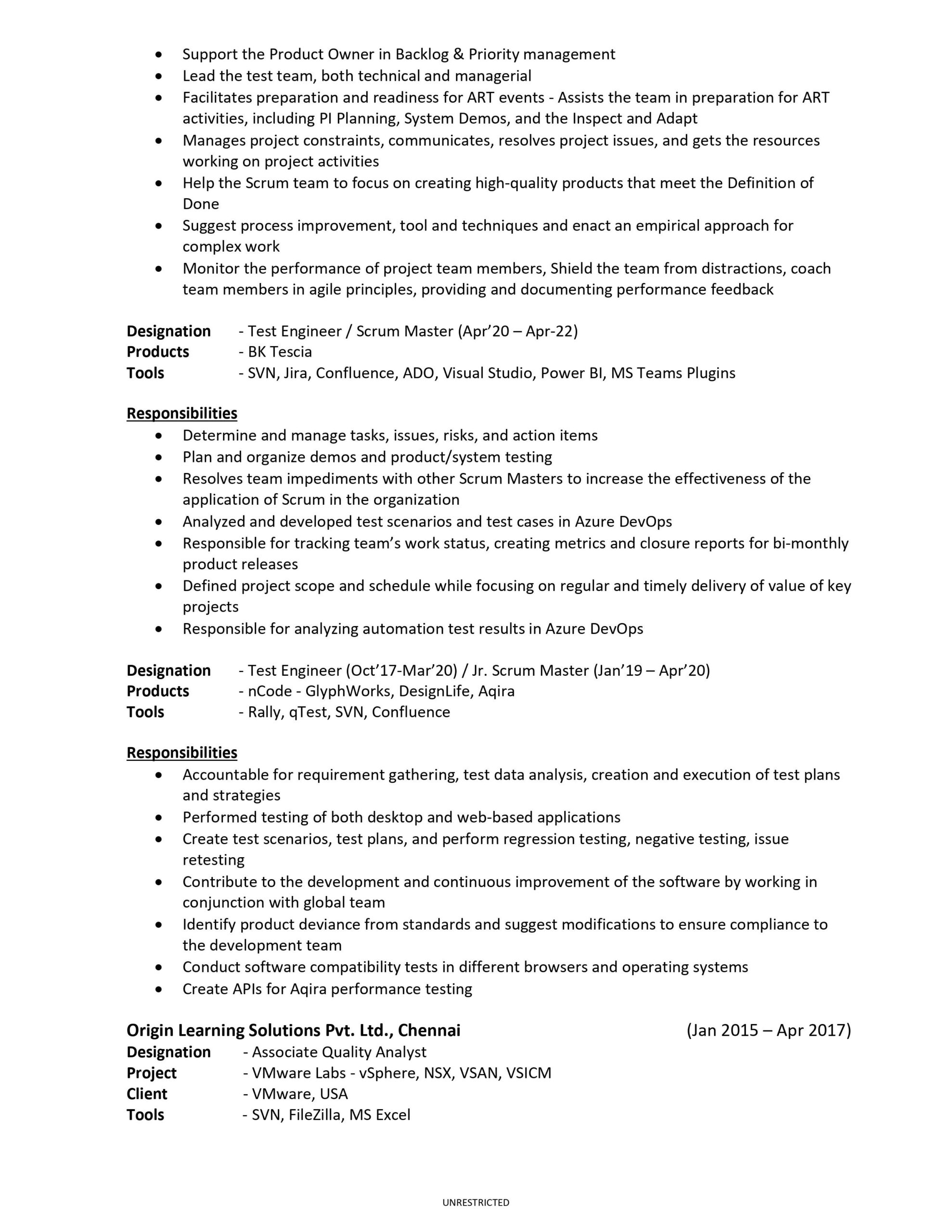 10432 Software Test Engineer Srisattva Group