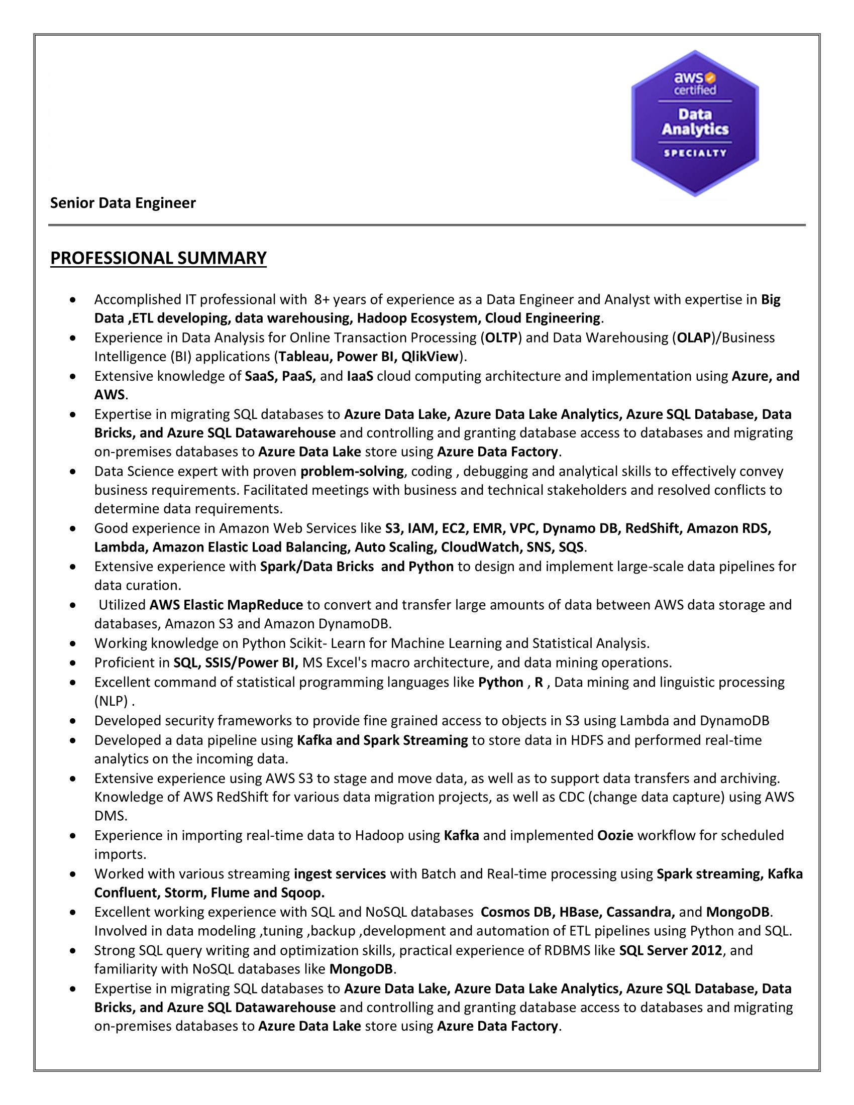 5969-Data Engineer – Srisattva Group