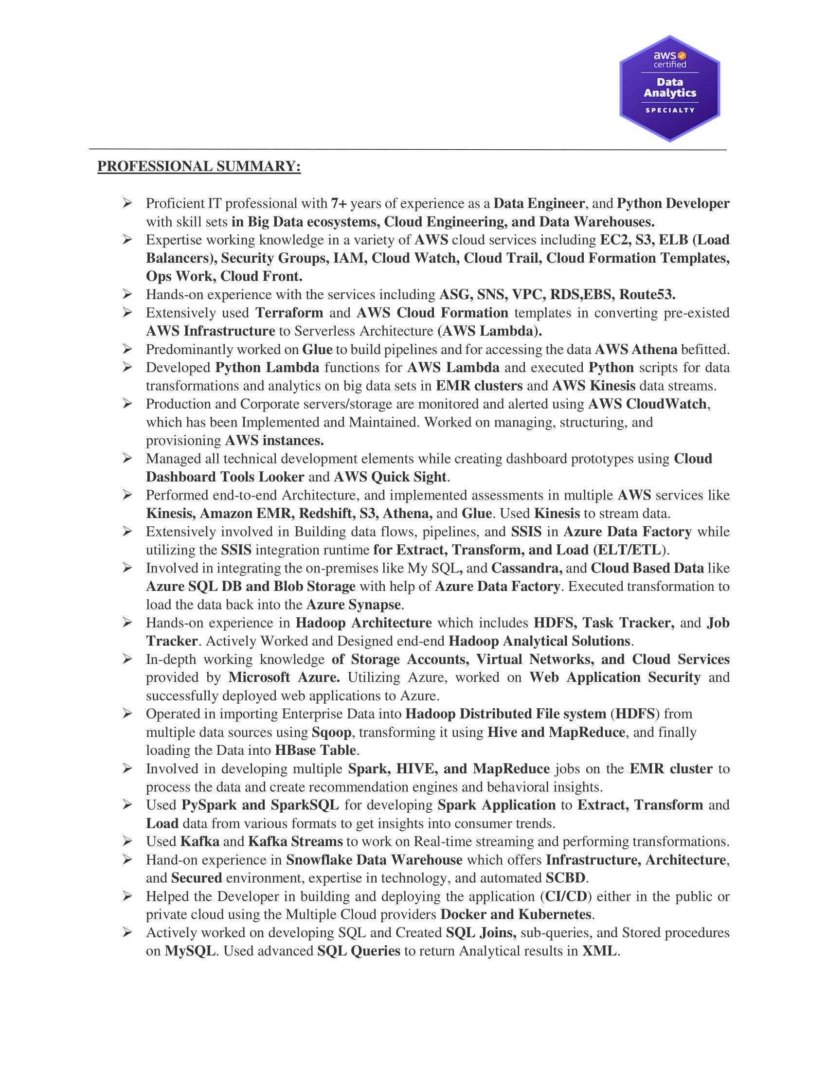 5987-Data Engineer – Srisattva Group