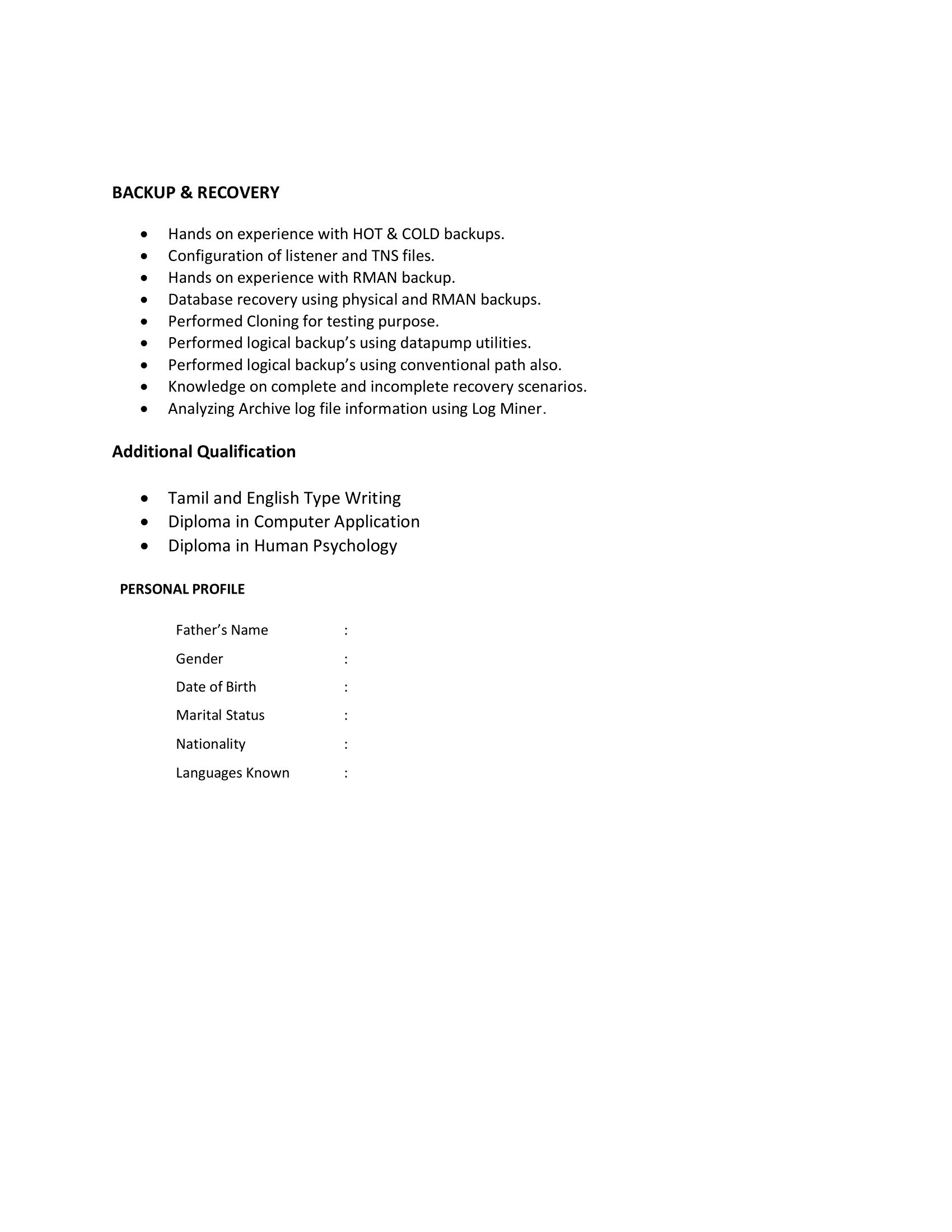 5239-Oracle developer – Srisattva Group