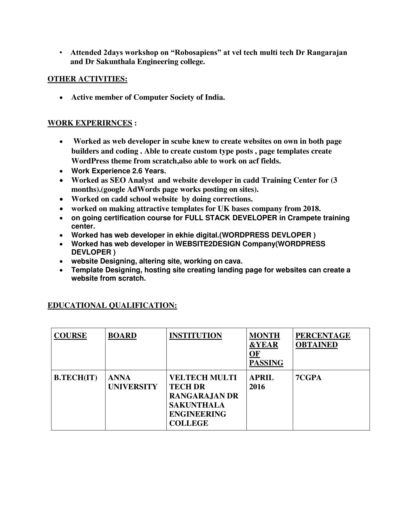 4092-Wordpress Developer – Srisattva Group